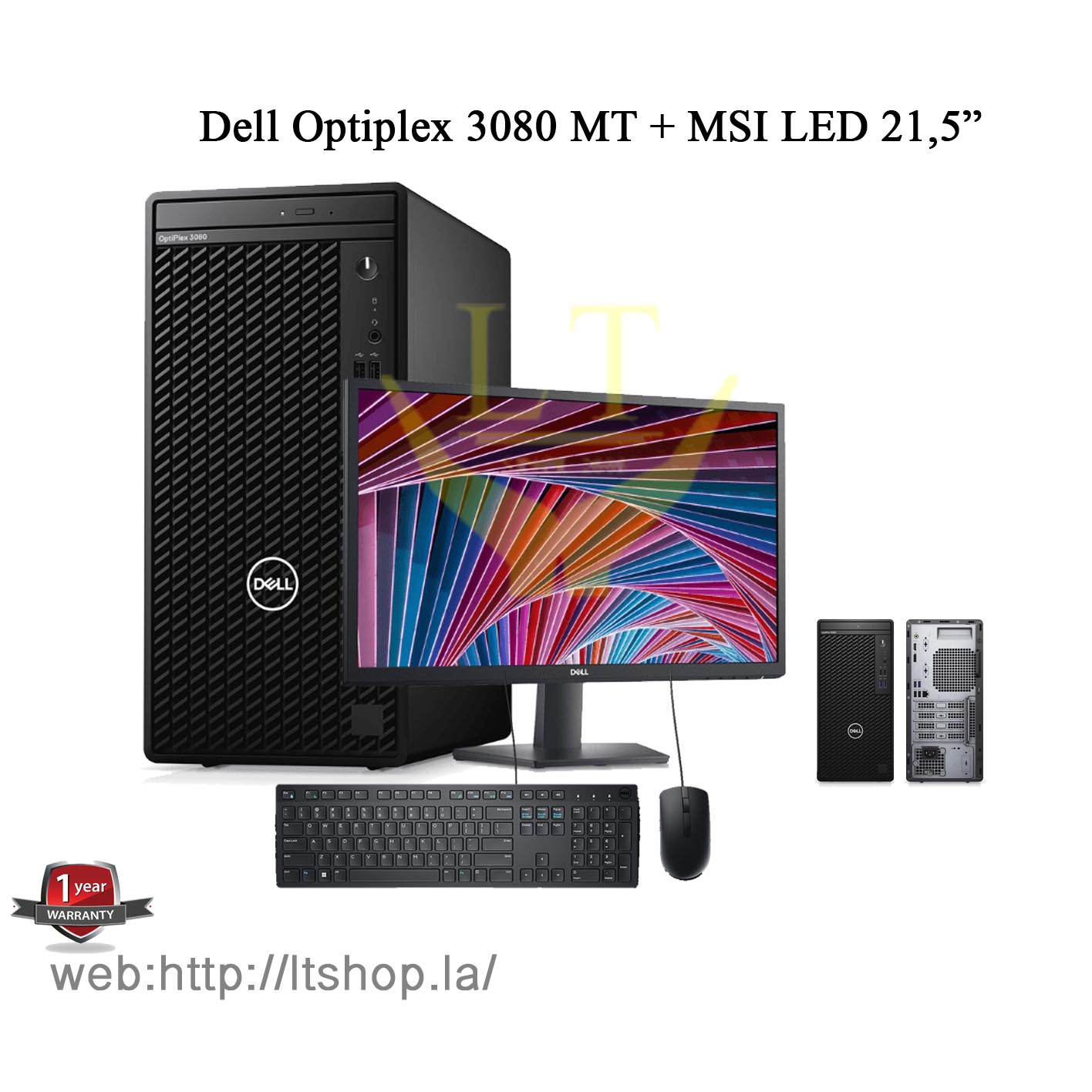 Dell Optiplex 3080 MT / Core i5-10505 / Ram8/ 21,5"