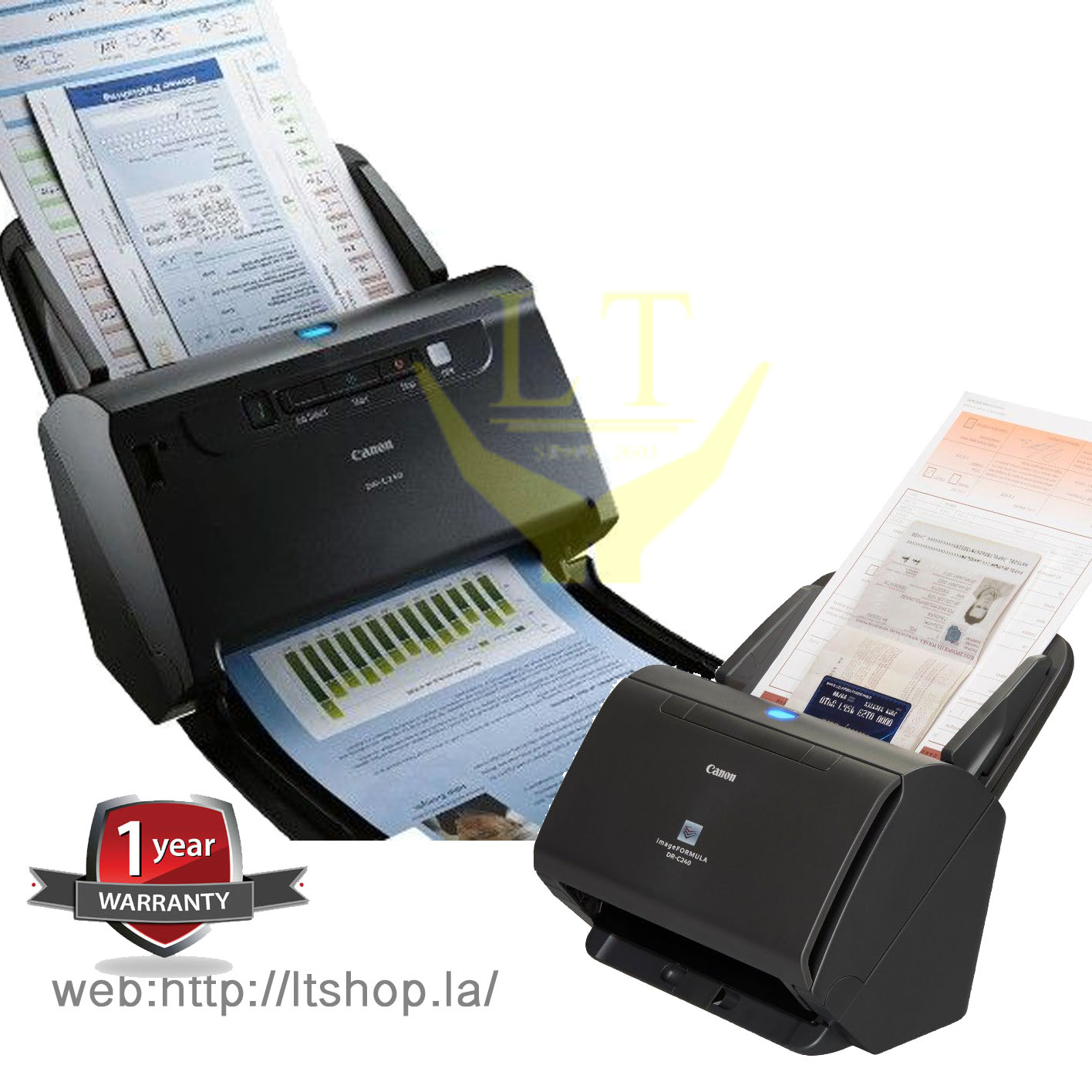 Scanner Duplex CANON DR-C240 / 45ppm